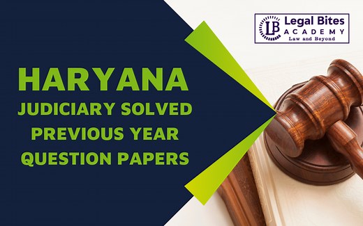 Download Haryana Judiciary Prelims Previous Year Question Papers PDF