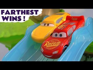 Cars Lightning McQueen Farthest Wins Racing With The Funlings