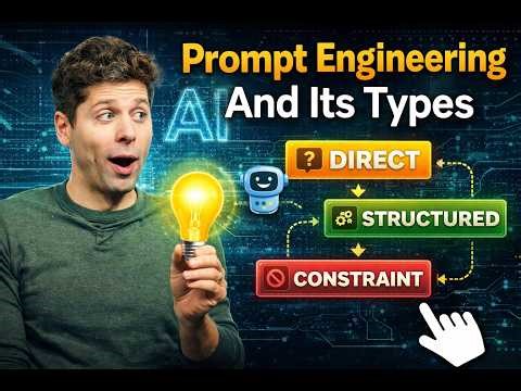 Stop Using AI Wrong! Prompt Engineering Types Explained (Direct, Structured, Constraint)