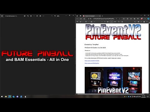 Future Pinball and BAM Essentials AIO - COMPLETE : Part 5 - PinEvent Guide