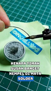Cara mengatasi masalah timah susah menempel pada solder #soldering #solder #tutorial #diy #electronic #reels #fyp #serviceelektronik | Muhtar Solehudin