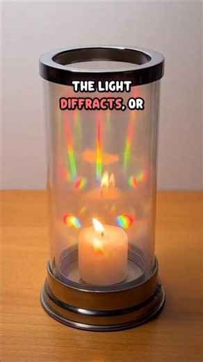 Rainbow Candle - Diffraction of Light
