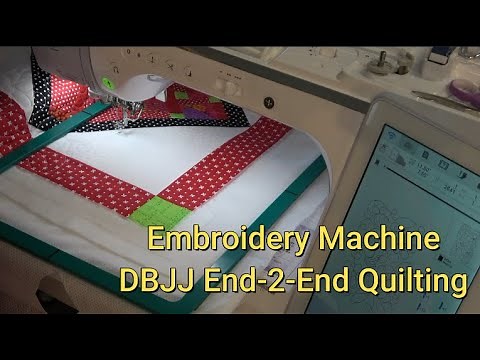 June (Pt 1) Kimberbell Cutie Table Topper - Use DBJJ End-2-End Embroidery to Quilt the Topper