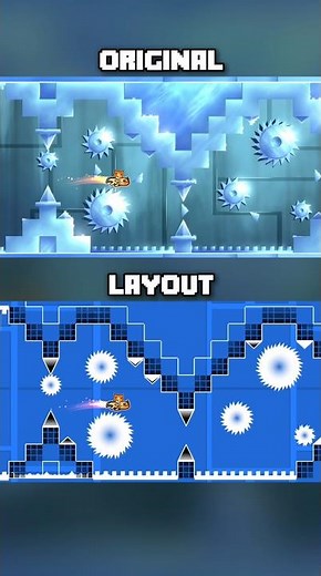 Time Extreme: Original vs Layout [Comparison] Geometry Dash 2.2 #shorts