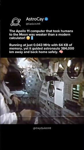 The Apollo 11 Computer Was Weaker Than a Calculator 😳🚀