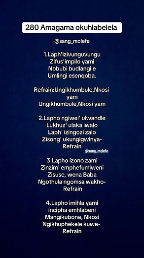 Ungikhumbule Nkosi Yam: Zulu Hymn 280 Reflection