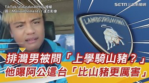 3.7K views · 102 reactions | #綠豆糕：阿公的坐騎好猛！ ▌排灣男被問「上學騎山豬？」　他曝阿公這台「比山豬更厲害」 ▌授權：TikTok/asdasdasd0966 | 三立iNEWS | Facebook