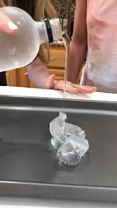 608K views · 376 reactions | SHE MADE AN INSTANT ICE SCULPTURE!  ❄️ Cool take on the science of Nucleation! | The Saray Hill Show | Facebook