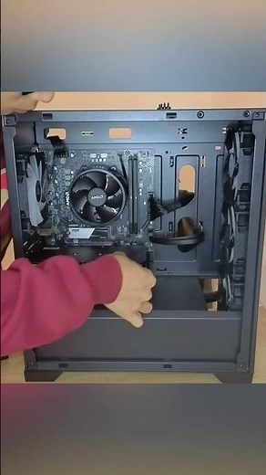 PSU Install and cable plugging/managing #pcbuild #psu #pc #gaming