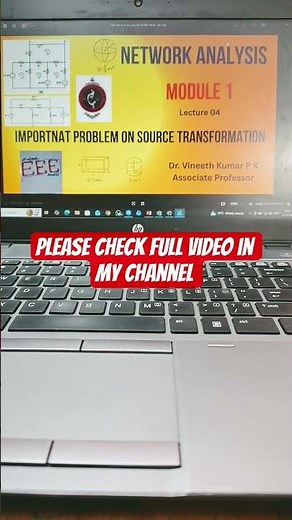 Important problems on source transformation of Network Analysis| Network theory Previous year quest