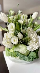 194K views · 2K reactions | Blooming Floral Cabbage Arrangement ...