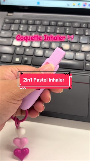 Pastel color Inhaler. 2in1 na with fruity scent pa. Perfect ngayong flu season 💕. #Inhaler #PastelInhaler #coquette #EverydayUse #2in1inhaler