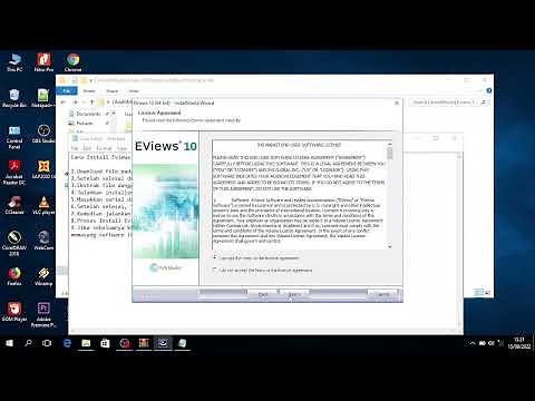 cara instal eviews 10