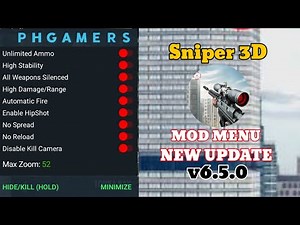 Sniper 3D MOD APK v6.5.0 Menu, Unlimited Money, Ammo, 10+ Features