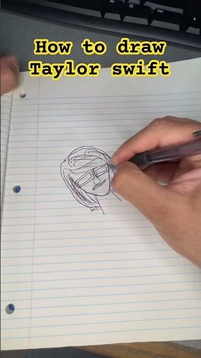 How to draw Taylor swift - ASMR drawing tutorial