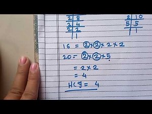 Class 5 Maths ,HCF by Short Division Method