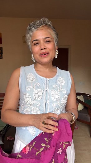 Slow Sundays 🥰 A slow project that I am in no hurry to finish 🙂. Each hand embroidered flowers are individually hand cut ,taken out and hand stitched on the belt . #slowsunday #handmade | Babita Jaishankar