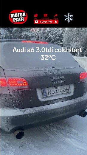 Extreme Cold Start! - 32°C Audi A6 3.0 TDI Freezing Temperatures