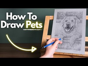 Drawing A Realistic Pet Portrait - How I use GRAPHITE!