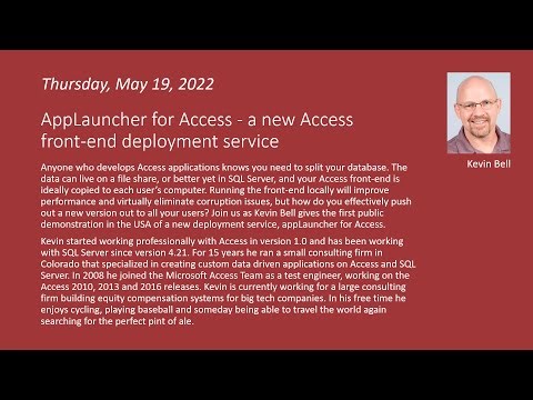 AppLauncher for Access - a new Access front-end deployment service