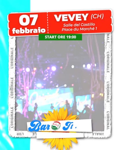 BAR ITALIA la discoteca italiana on Instagram: "📍 SABATO 07 FEBBRAIO – VEVEY (CH) 📌 Salle del Castillo Place du Marché 1 – Vevey (Svizzera) 🎟 BIGLIETTI DISPONIBILI DA SUBITO 👉 su eventfrog.ch 🔗Link Evento: https://eventfrog.ch/.../notte-allitaliana-vol-ii... 💰 Costi: • Prevendita: 28 CHF • Cassa serale: 40 CHF • Bambini fino a 12 anni: GRATIS 🎉 @baritalialadiscotecaitaliana Il primo e originale spettacolo italiano… tutto da ballare! 🇮🇹 Il party tricolore più famoso d’Italia che, dal 200
