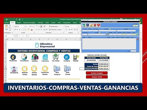 CONTROL DE INVENTARIO - COMPRAS - VENTAS - GANANCIAS - Sistema Inventarios-Kardex-STOCK - en Excel