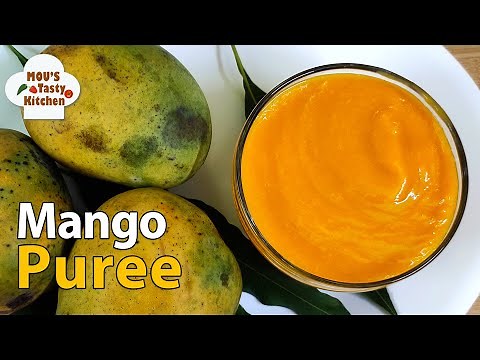 Mango Puree Recipe - How to make Mango Puree - How to Store Mango Pulp For Long Time - Mango Pulp