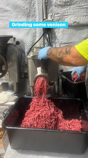 Getting miss Kaylees deer ground up for some sausage. #deer #venison #processing #sausage | Dolly Farms Processing