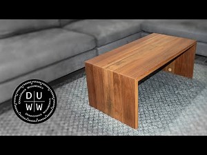 How to build a waterfall coffee table