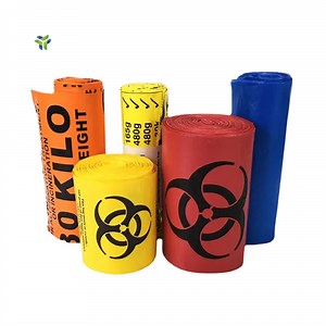 [Hot Item] Heavy-Duty Plastic Medical Waste Management Disposal Bags for Biohazard Waste Management
