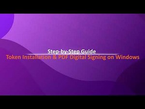 How to Sign a PDF Document on Windows Using HYP 2003 USB Token | Step-by-Step Guide| Windows OS