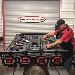 130K views · 181 reactions | Straight off the production line is our X3F8 Max audio roof equipped with 8 6x9xl’s, 1600.6 watt amp, media center, front & rear light bar & our tower speaker bar loaded with 4 6x9xl tower speakers!! | ProBox Rocks | Facebook