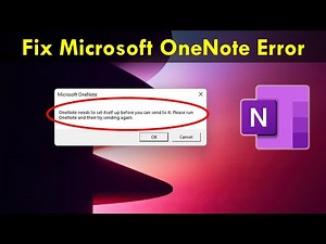 How to Fix OneNote Needs to Set Itself up Before You Can Send Error