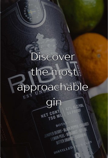 Discover what goes into RIGHT Gin to make it so approachable and well-balanced with Director of Education, @Brandon Cummins ! #gin #cocktails #bartendersoftiktok