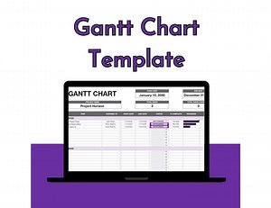 Gantt Chart Template: Project Timeline Planner (google Sheets) - Etsy Canada