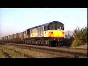 Class 56 & 58 Freight Action at Worksop 1991