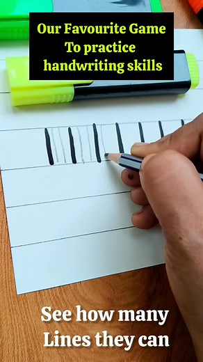 How many lines can your little one fit in? 😄✏️ A fun handwriting hack to build control, spacing & focus! Just draw two lines and let your child fill standing lines in between — simple yet powerful for handwriting practice! 💪✨ #handwritingimprovement #finemotorskills #PreWritingActivity #ChirpyBirdss #kidsactivityideas #handwritingpractice #learningthroughplay #preschoolfun #earlylearning #teacherhacks #parentingmadeeasy #parentingtips #kidsactivites #handsonlearning #creativelearning #creative
