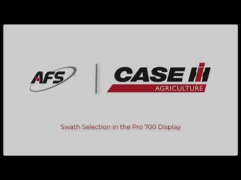 Swath Selection in the Pro 700 Display