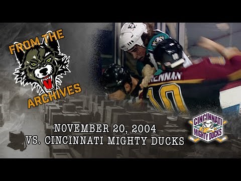 FROM THE ARCHIVES: November 20, 2004 Chicago Wolves vs. Cincinnati Mighty Ducks