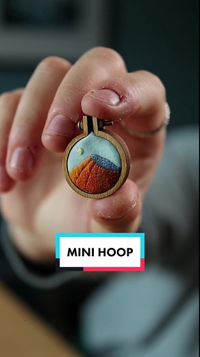 Tiny Mountain Embroidery: Mini Hoop Art Tutorial
