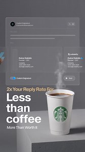 Try for Free & Get Noticed in Every Inbox!  Boost your email reply rate with Custom Esignature. Join 50,000+ professionals who’ve already upgraded their email signature. It’s 100% risk-free. Start your 7-day trial and see results instantly. | CustomEsignature | Facebook