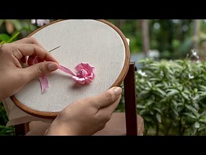 Satin Ribbon Roses: Elegant Ribbon Embroidery Tutorial