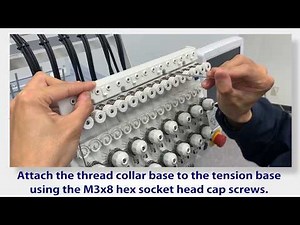 How to Install Thread Stand on a Barudan Single head Embroidery Machine