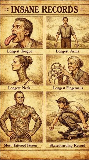 4 2 INSANE RECORDS #animation #respect #scary