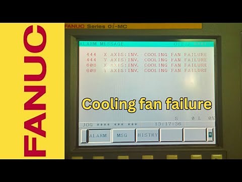 Fanuc Alarm 444 608 Cooling Fan Failure | Step by Step Guide