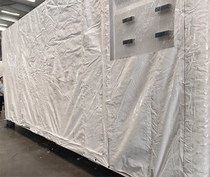 [Hot Item] Litong 610GSM Waterproof PVC Mesh Coated Flame-Retardant Quick Installation Shipping Container Cover