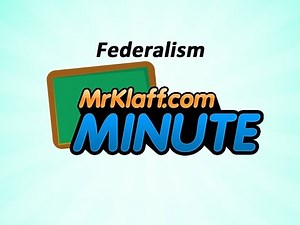 Federalism Review Lesson - One Minute Review Lesson