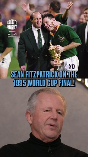 318K views · 4.7K reactions | "It's the most iconic moment in sport" 勞 Sean Fitzpatrick on how Nelson Mandela helped South Africa win the 1995 World Cup  | Stick to Rugby | Facebook