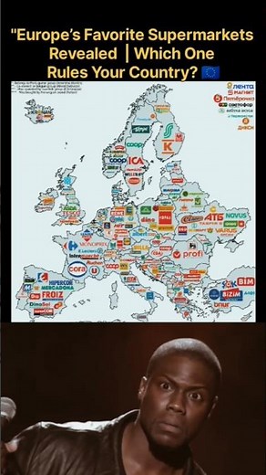 🌍 Europe’s Most Popular Supermarkets 🇬🇧🇫🇷🇩🇪🇪🇸|Top Grocery Stores by Country 🛒 2025 Map #europe #map