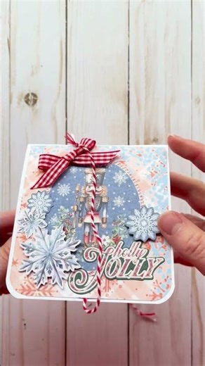 🎄Fast Gift Idea ✨Pop Up Gift Card Holder ✨Use Scraps #craftygiveaway #scrapbuster #shorts